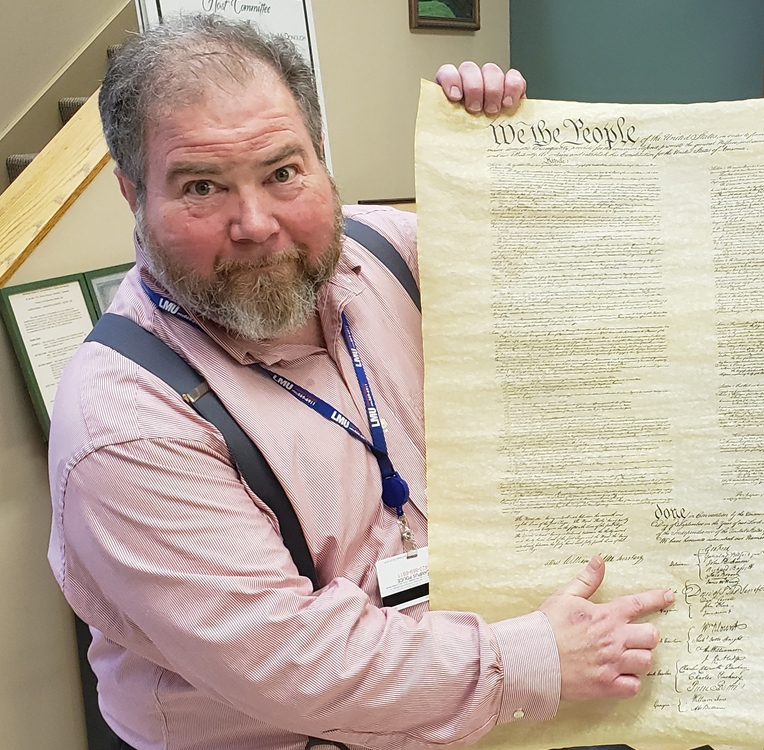 Stewart Harris with Constitution - Knoxville History Project